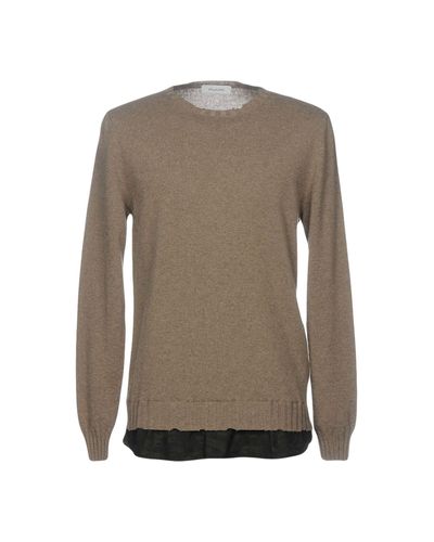Aglini Wool Jumper in Gray for Men - Lyst
