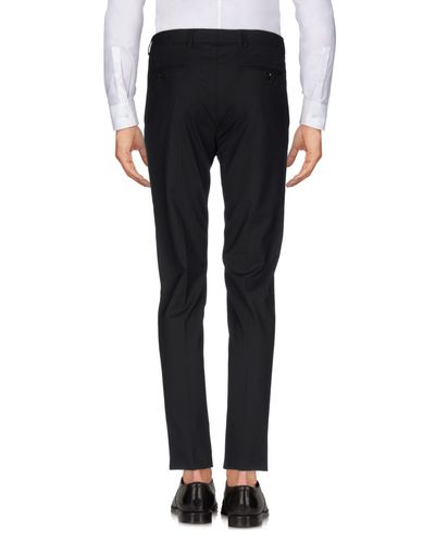 Tonello Wool Casual Trouser in Black for Men - Lyst