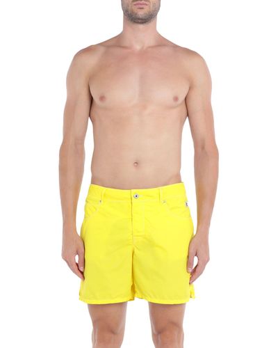 Roy Rogers Swim Trunks in Yellow for Men - Lyst
