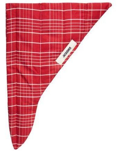 Red Jacquemus Scarves and mufflers for Men | Lyst