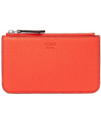 Red Fendi Wallets and cardholders for Women | Lyst