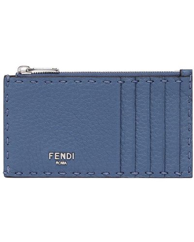 Blue Fendi Wallets and cardholders for Men | Lyst