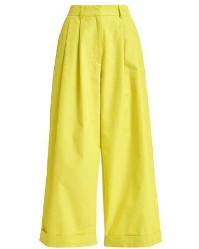 Yellow Essentiel Antwerp Pants, Slacks and Chinos for Women | Lyst