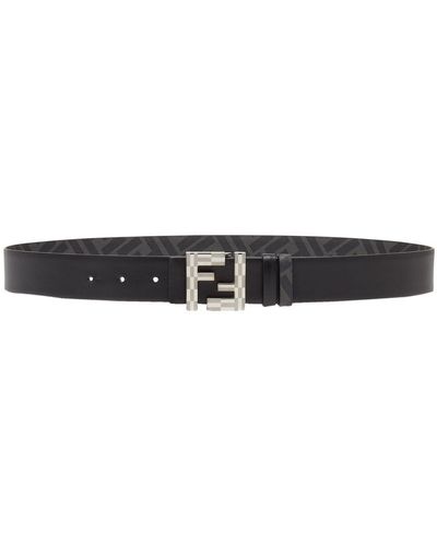 Black Fendi Belts for Men | Lyst