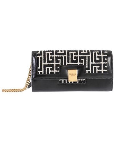 Black Balmain Wallets and cardholders for Women | Lyst