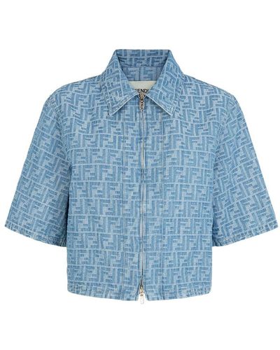 Fendi Shawl Collar Tops for Women | Lyst