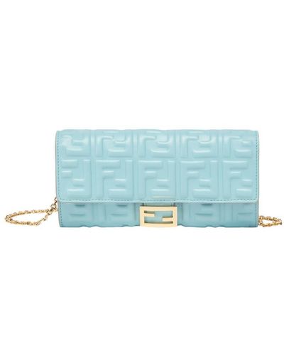Blue Fendi Wallets and cardholders for Women | Lyst