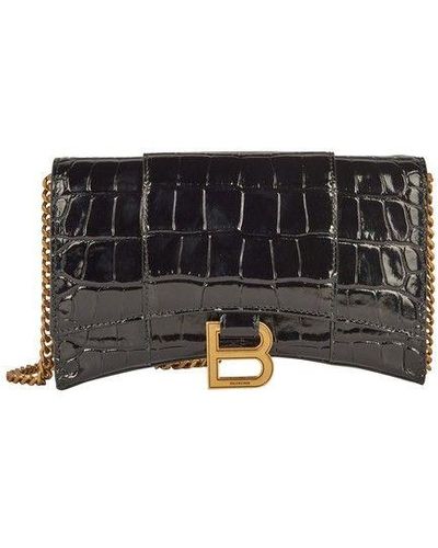 Balenciaga Hourglass Wallet Chain Wallets for Women - Up to 33% off | Lyst
