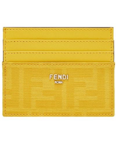 Yellow Fendi Wallets and cardholders for Men | Lyst