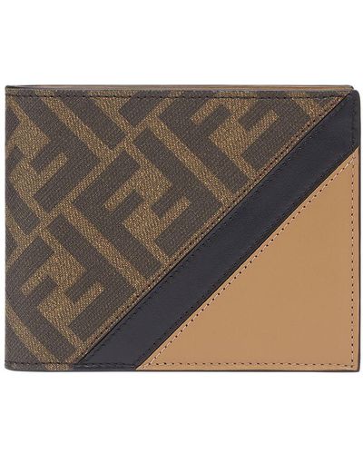 Brown Fendi Wallets and cardholders for Men | Lyst