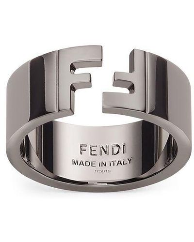 Metallic Fendi Rings for Men | Lyst