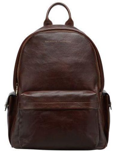 Brown Brunello Cucinelli Backpacks for Men | Lyst