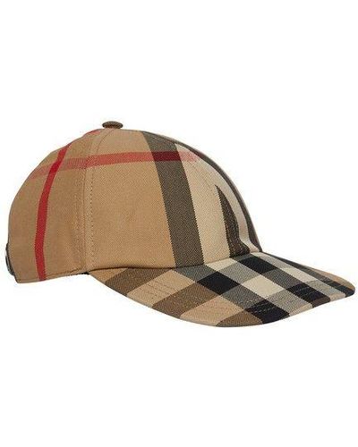 Burberry Check Baseball Caps for Women - Up to 60% off | Lyst