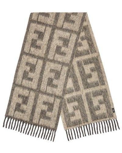 Gray Fendi Scarves and mufflers for Men | Lyst