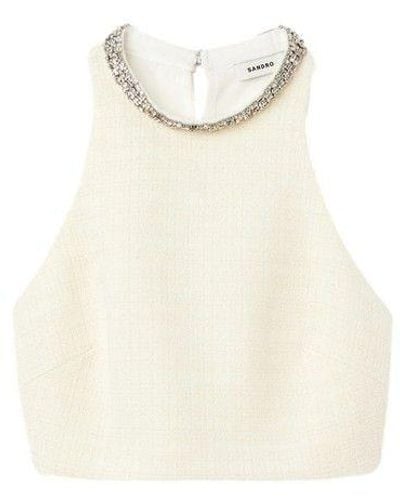 Natural Sandro Tops for Women | Lyst