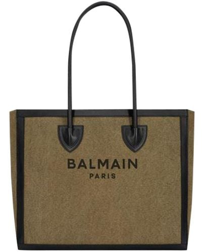 Green Balmain Tote bags for Women | Lyst