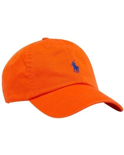 Orange Polo Ralph Lauren Hats for Men | Lyst
