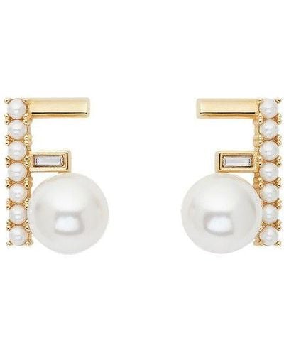 Metallic Fendi Earrings and ear cuffs for Women | Lyst