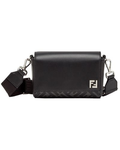 Black Fendi Messenger bags for Men | Lyst