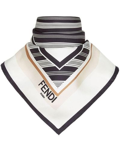 Metallic Fendi Scarves and mufflers for Women | Lyst