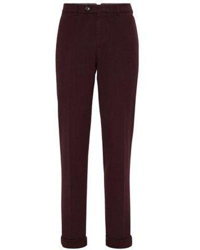 Purple Brunello Cucinelli Pants, Slacks and Chinos for Men | Lyst