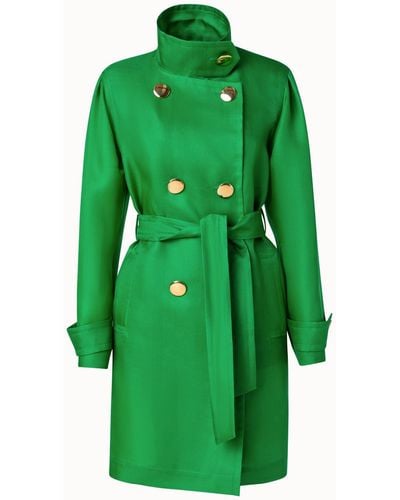 Green Akris Coats for Women | Lyst