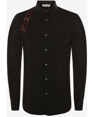 Black Alexander McQueen Shirts for Men | Lyst
