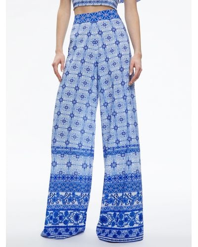 Blue Alice + Olivia Pants, Slacks and Chinos for Women | Lyst