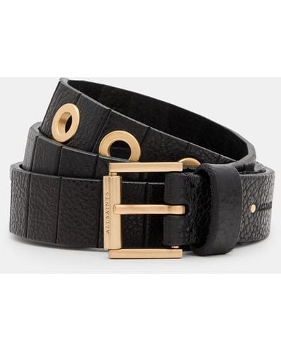 Black AllSaints Belts for Women | Lyst