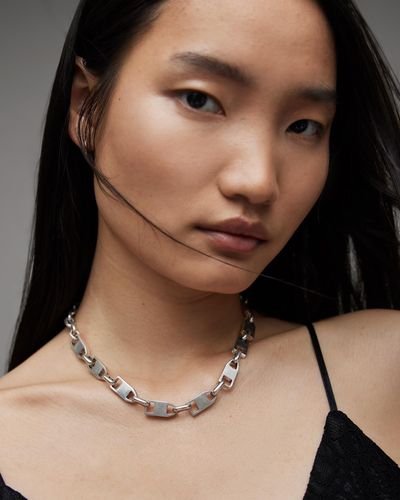 Black AllSaints Necklaces for Women | Lyst