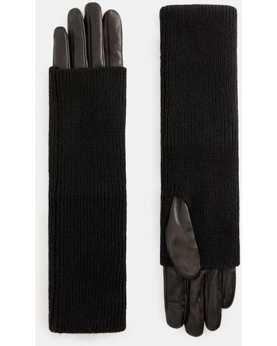 Black AllSaints Gloves for Women | Lyst