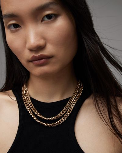 Black AllSaints Necklaces for Women | Lyst