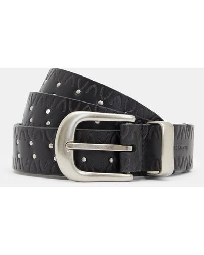 Black AllSaints Belts for Men | Lyst