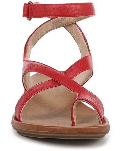 Red Flat sandals for Women | Lyst