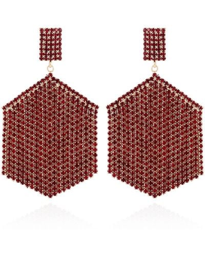 Red Guess Earrings and ear cuffs for Women | Lyst