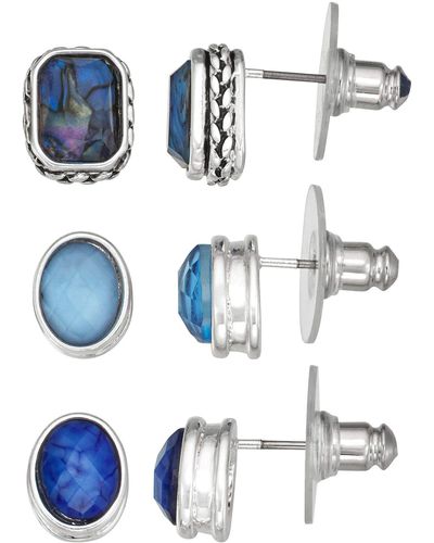 Blue Napier Earrings and ear cuffs for Women | Lyst