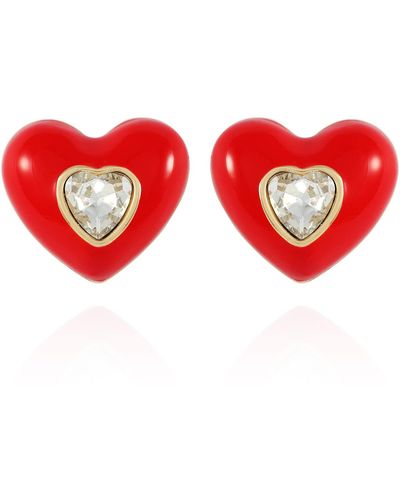 Red Guess Earrings and ear cuffs for Women | Lyst