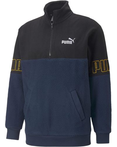 Blue PUMA Sweaters and knitwear for Men | Lyst