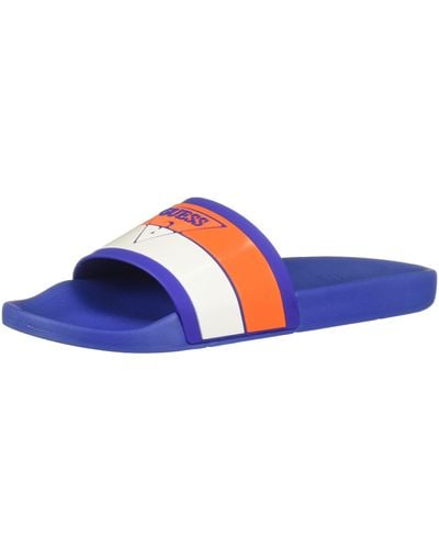 Blue Guess Sandals and Slides for Men | Lyst