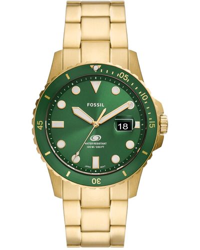 Green Fossil Watches for Men | Lyst