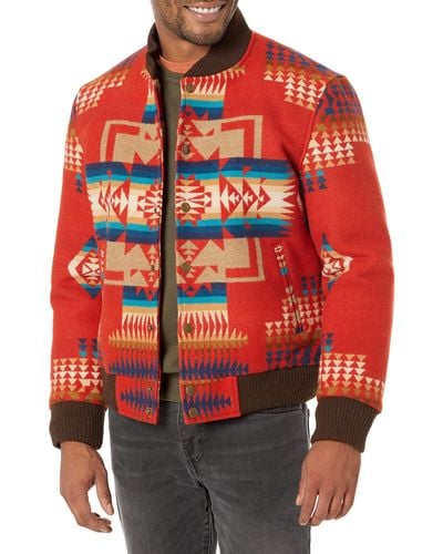 Red Pendleton Jackets for Men | Lyst