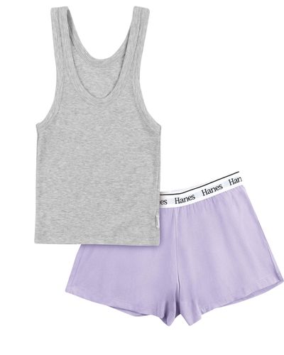 Purple Hanes Clothing for Women | Lyst