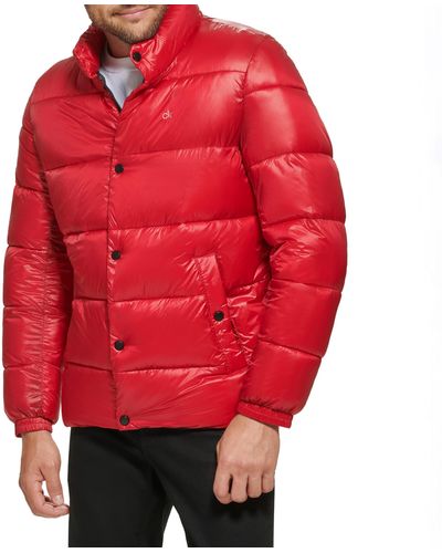 Red Calvin Klein Jackets for Men | Lyst