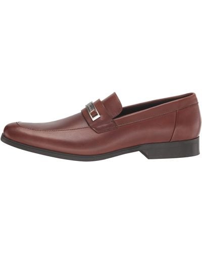 Brown Calvin Klein Slip-on shoes for Men | Lyst