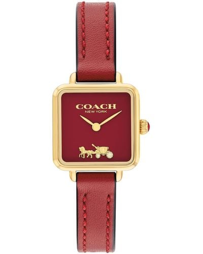 Red COACH Watches for Women | Lyst
