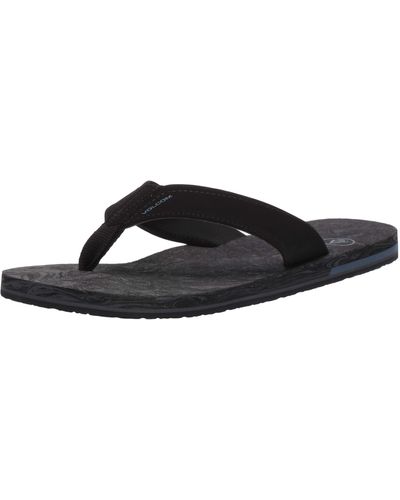 Gray Volcom Sandals, slides and flip flops for Men | Lyst
