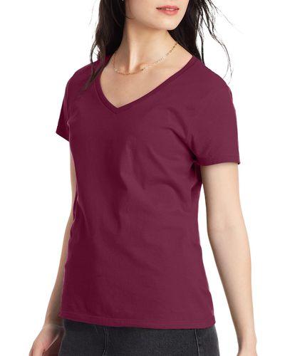 Purple Hanes Clothing for Women | Lyst