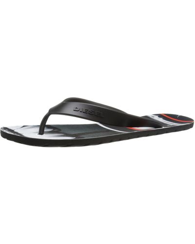 Black and Red Sandals and flip-flops for Men | Lyst