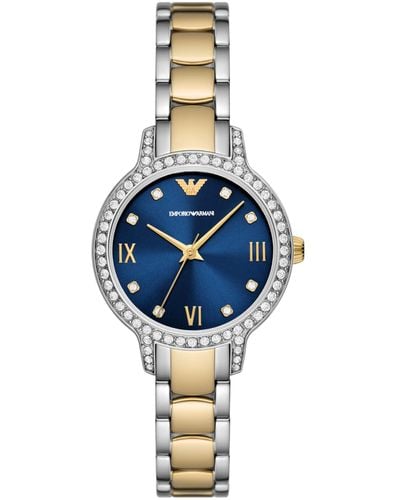 Blue Emporio Armani Watches for Women | Lyst