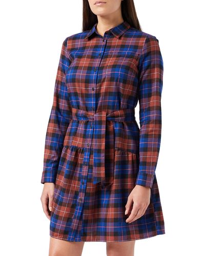 Blue Flannel Shirt Dresses For Women Up To 25 Off Lyst
